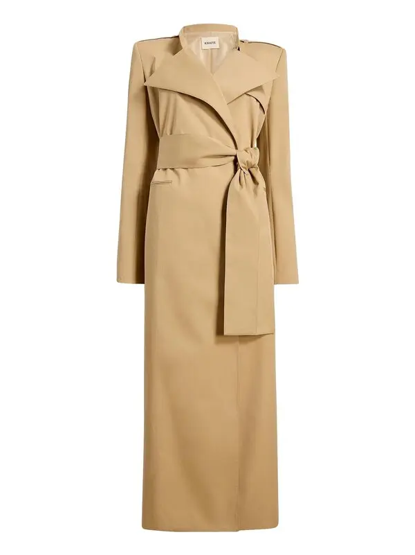 Khaite Maxwell Trench Jacket - Nude