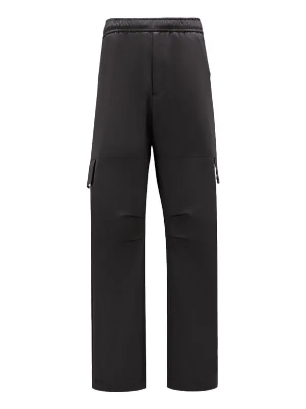 Moncler Logo Patch Cargo Pants - Black