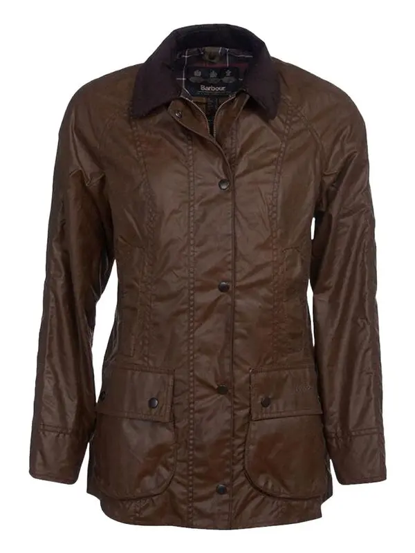Barbour Long-sleeved Casual Jacket With Zip And Snap Closure - Green