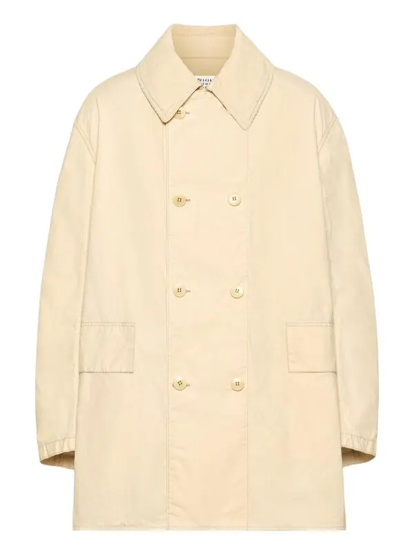 MAISON MARGIELA Double-breasted Cotton Jacket - True Color