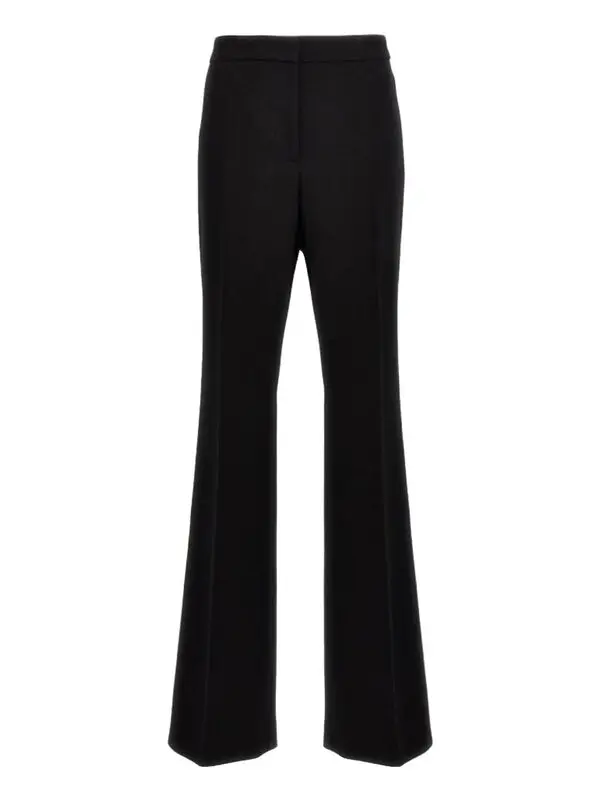 Moschino High-waist Flared Tailored Trousers - Black