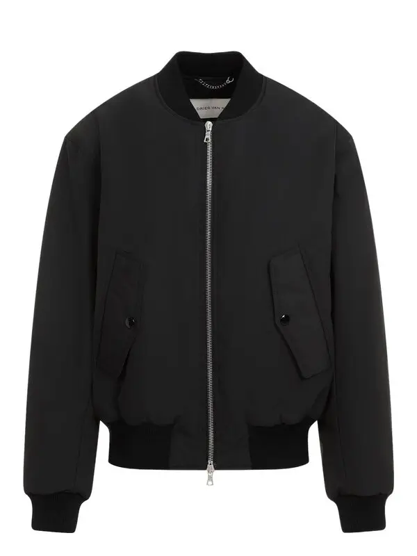 Dries Van Noten Verso" Bomber Jacket - Black