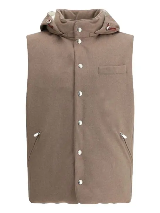 Brunello Cucinelli Sleeveless Hooded Gilet - No