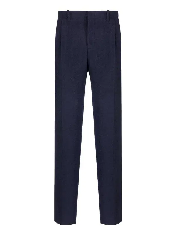 Dior Pleated Tailored Pants - Dark Blue