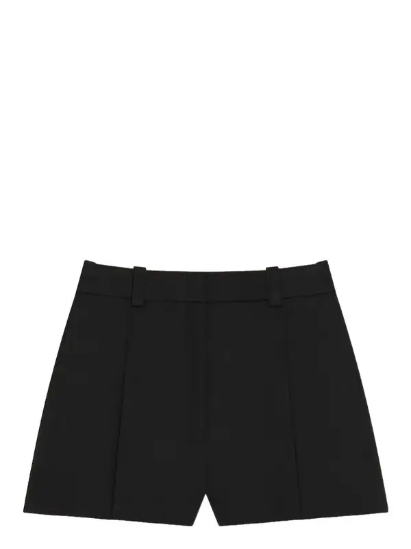 Givenchy Pleated Wool Shorts - Black