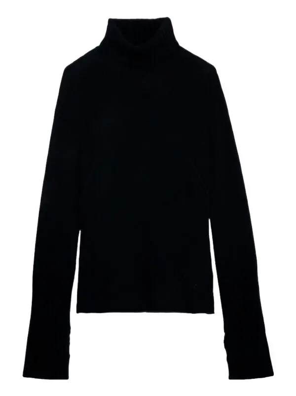 Zadig&Voltaire Cashmere Roll-neck Jumper - Black