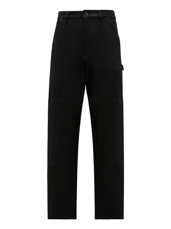 Moncler Straight-leg Cargo Trousers - Black