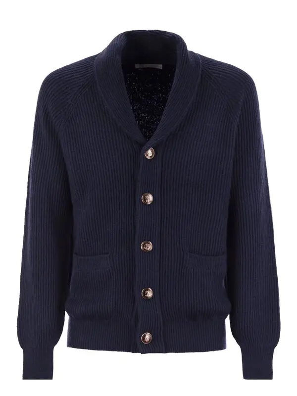 Brunello Cucinelli Long-sleeve Shawl Collar Cardigan - No