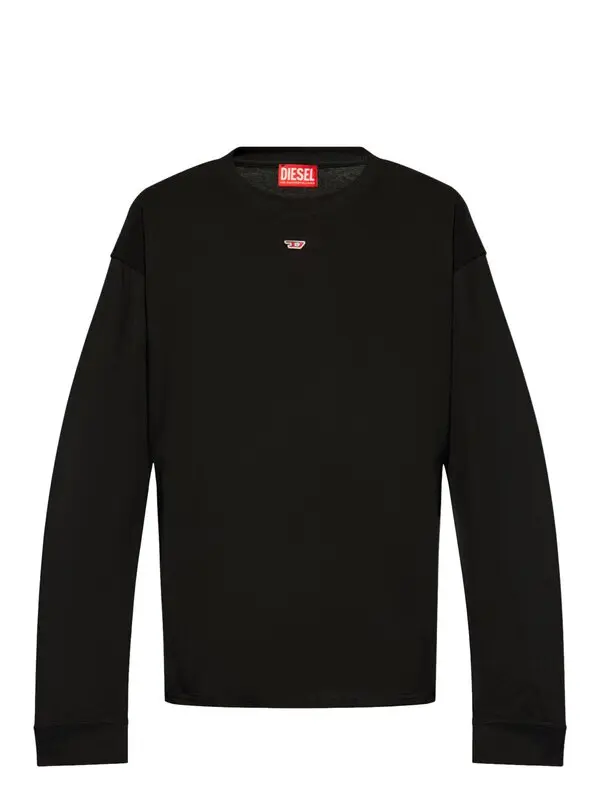 DIESEL® T-boxt-l-s-d Long-sleeved T-shirt - Black