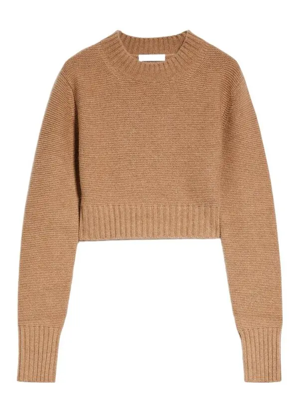 Max Mara Short Cashmere Sweater - Camel