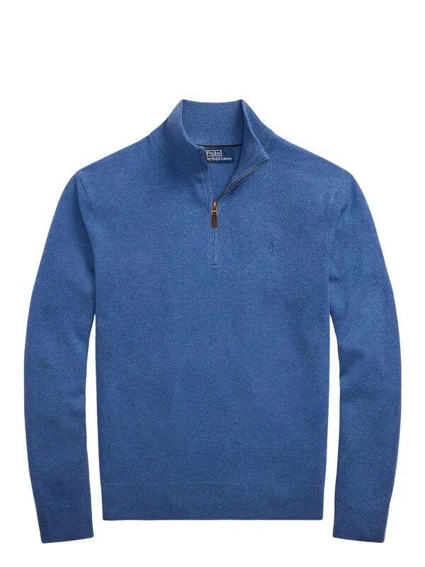 Polo Ralph Lauren Half-zip Knitted Pullover - Blue