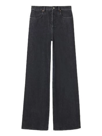 Gucci Wide Leg Denim Jeans - Black