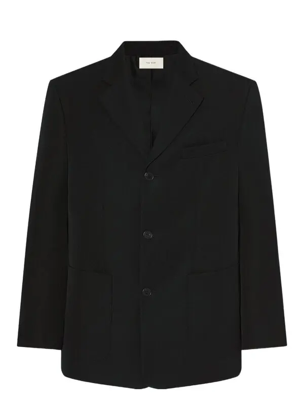 THE ROW Caelum Single-breasted Patch-pocket Jacket - Black
