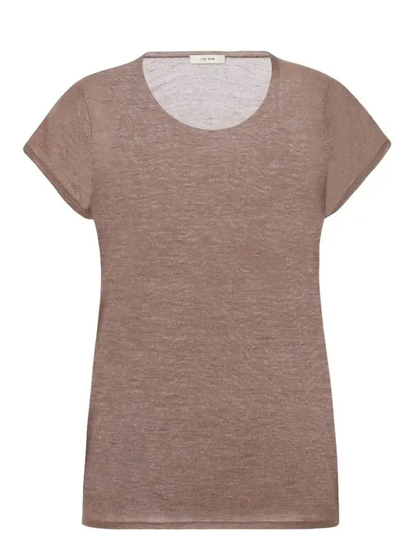 THE ROW Keyla Crewneck Top - Khaki