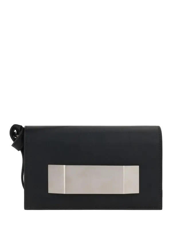 Rick Owens Portefeuille Leather Clutch - Black