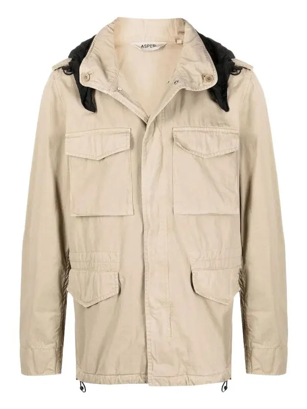 Aspesi Four-pocket Field Jacket - Nude