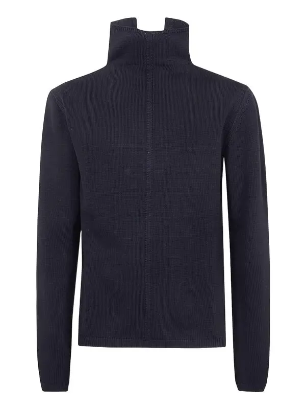Rick Owens High-neck Cut-out Sweater - Black