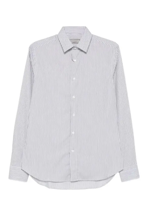 Canali Striped Long-sleeve Shirt - No