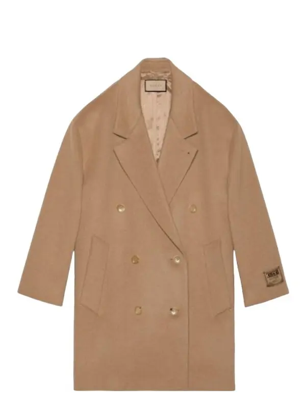 Gucci Double-breasted Coat - Camel