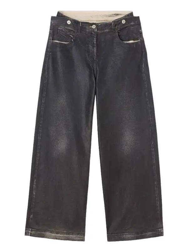 Attico Belted Jeans - Navy Blue