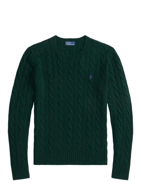 Polo Ralph Lauren Cable Knit Crewneck Jumper - Black