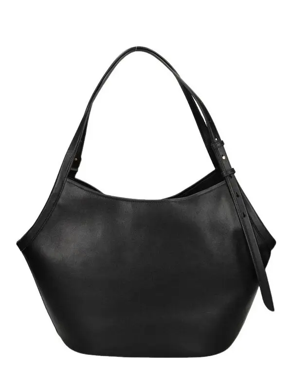 Kate Spade New York Deco Tulip Leather Belt Tote Bag - Black