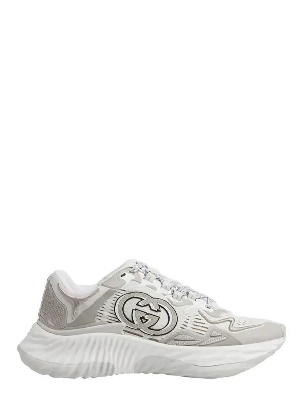 Gucci Ripple Interlocking G Sneakers - White/grey