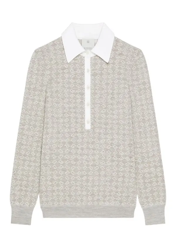 Givenchy Monogram Jacquard Slim-fit Polo Shirt - Light Brown