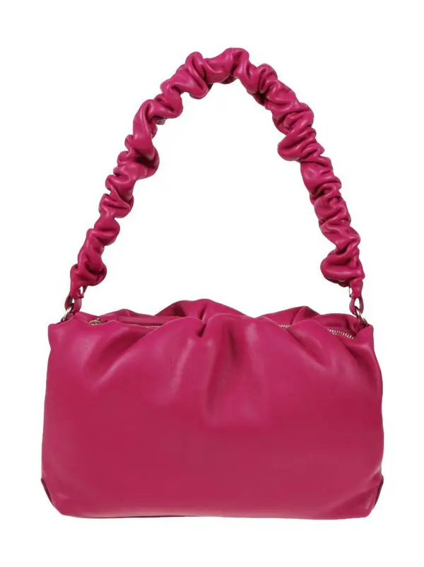 ZANELLATO Ruched-handle Leather Shoulder Bag - Red