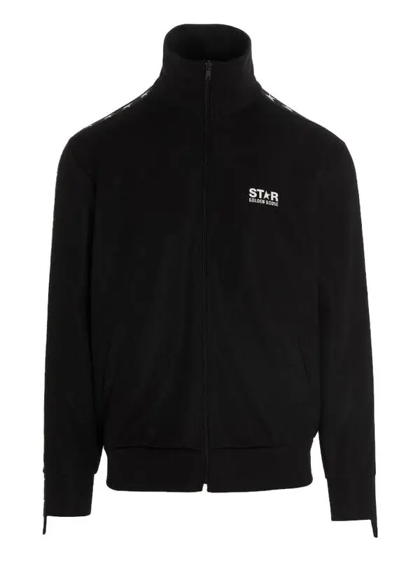 GOLDEN GOOSE Star Tape Zipped Jacket - Black