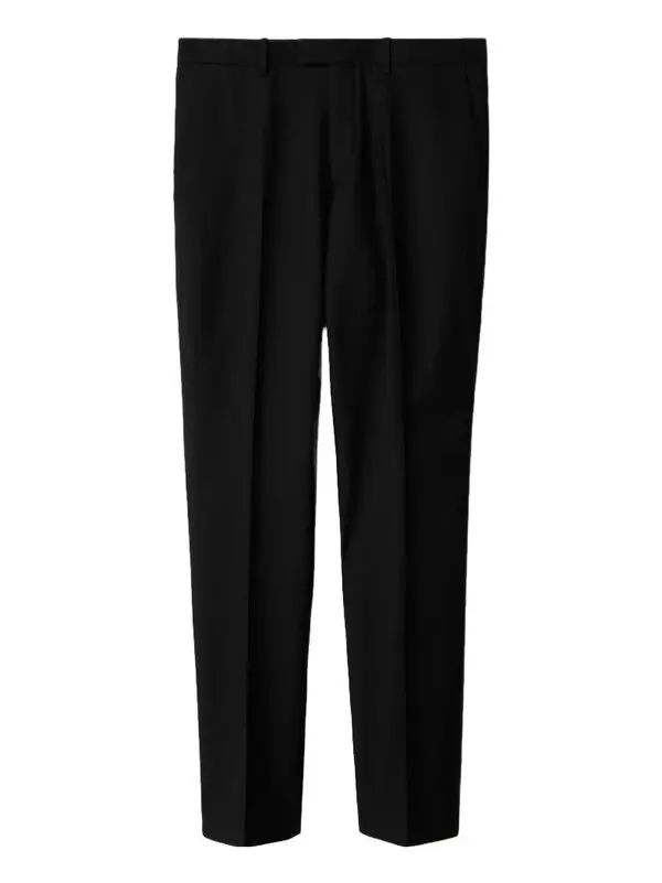 Burberry Tailored Wool Trousers - Black