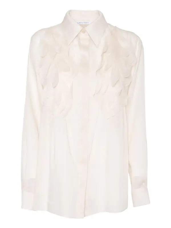 Alberta Ferretti Long Sleeve Shirt - White