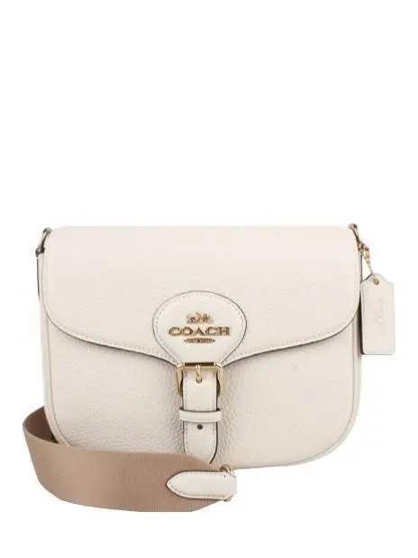 COACH Amelia Saddle Shoulder Bag - White