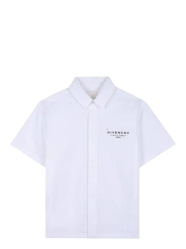 Givenchy Short Sleeve Button Up Shirt - White