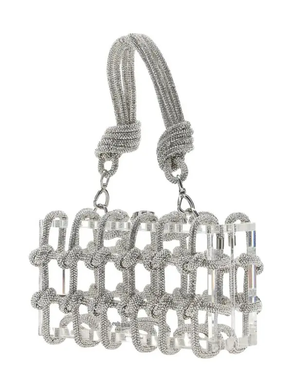 Cult Gaia Bess Caged Shoulder Bag - Gray