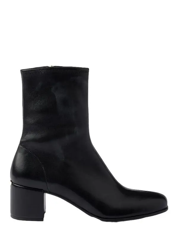 Prada Stretch Nappa Leather Ankle Boots - Black