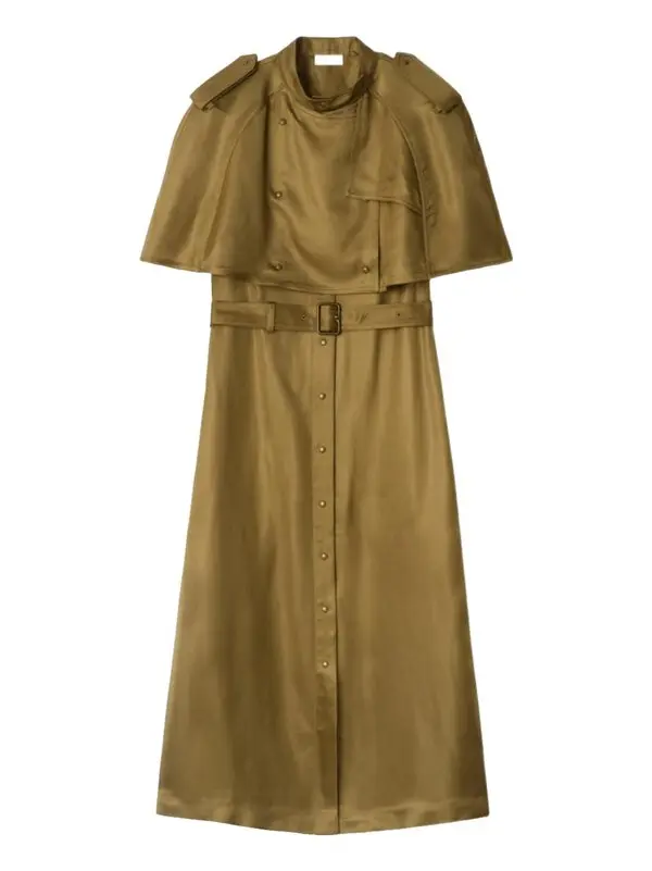 Burberry Belted Trench Dress With Capelet - Walrus