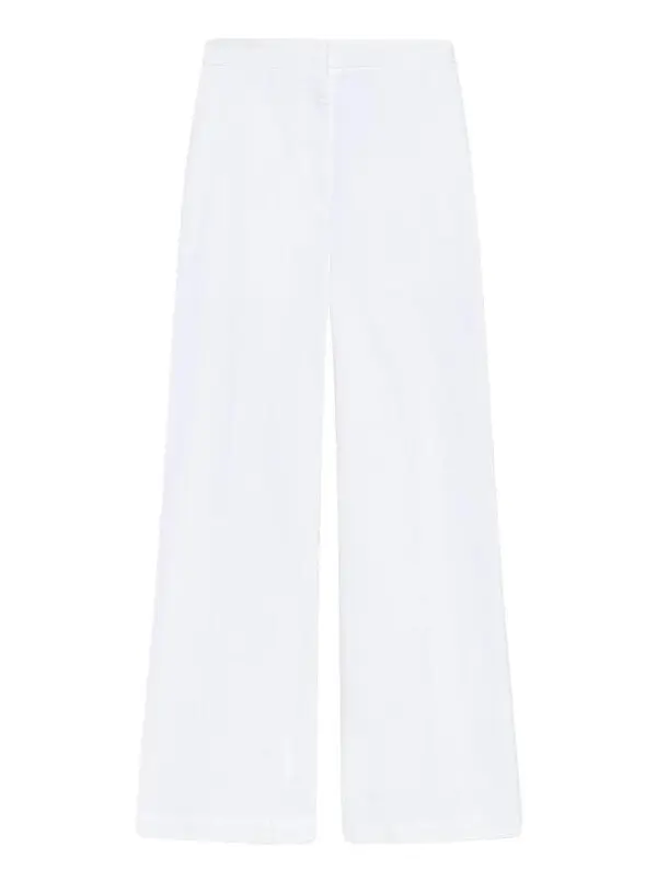 Fabiana Filippi Pleated Zipper Casual Pants - White