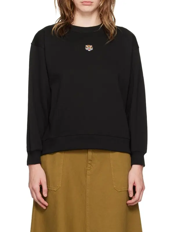 Kenzo Lucky Tiger Crewneck Sweatshirt - Black