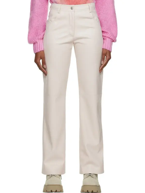MSGM High-waisted Flared Trousers - White