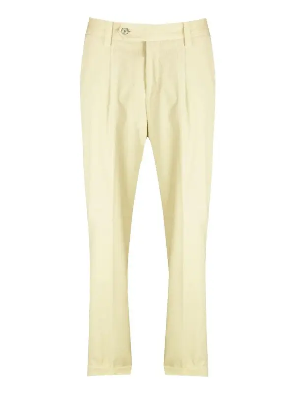 Hugo Boss Cropped Corduroy Trousers - Nude
