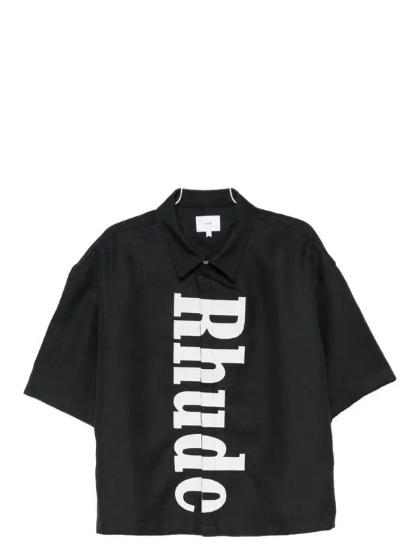 Rhude Logo-print Shirt - Black