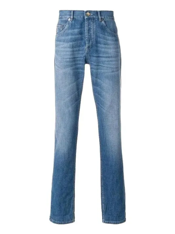 Brunello Cucinelli Straight Leg Jeans - Blue