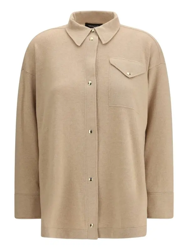 Fabiana Filippi Button-up Knitted Shirt - Nude
