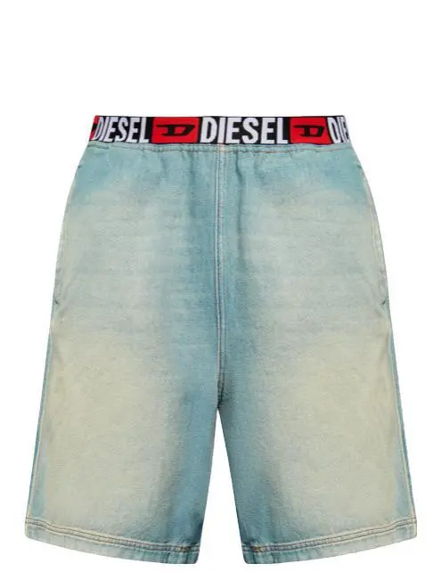 DIESEL® D-boxi-s Denim Shorts - Gray