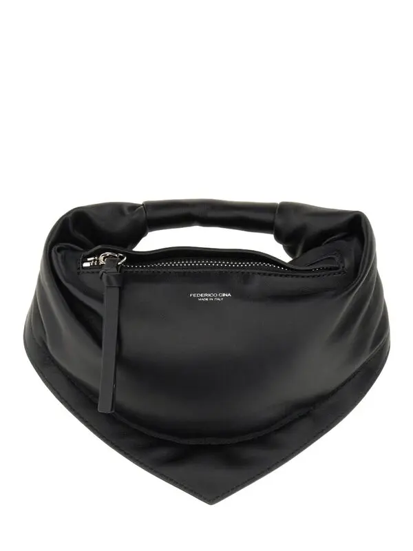 FEDERICO CINA Folded Tote Bag - Black