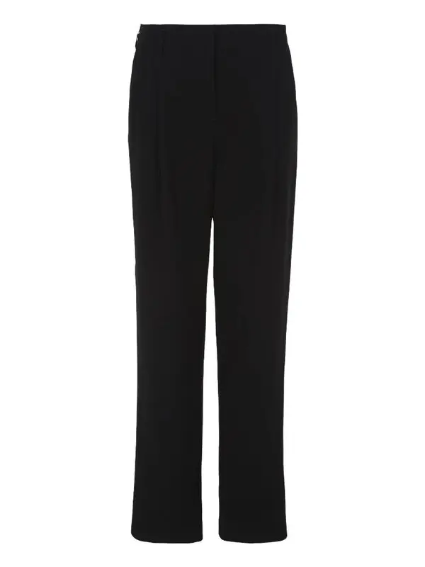 Giorgio Armani Belted Tailored Trousers - Black