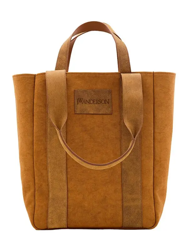 J.W.ANDERSON Jw Anderson Logo Patch Top Handle Bag - Brown