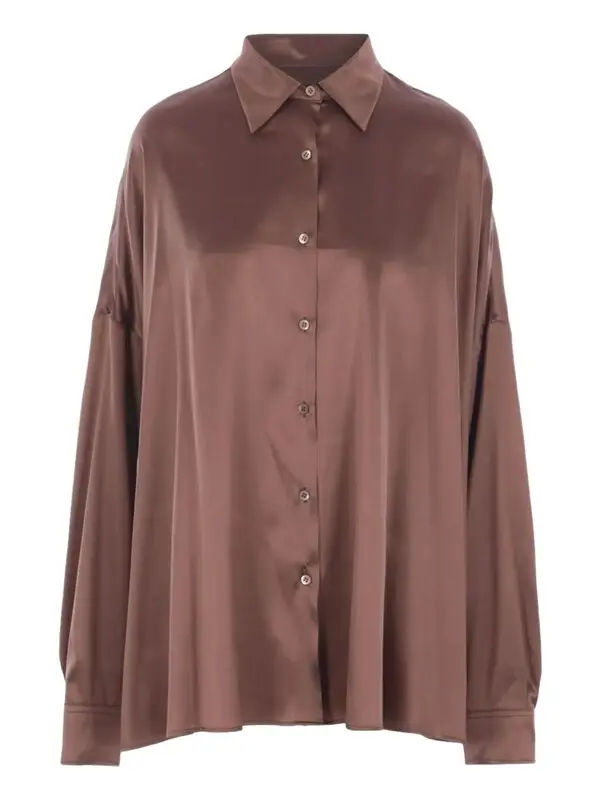 Dries Van Noten Long Sleeve Shirt - Brown