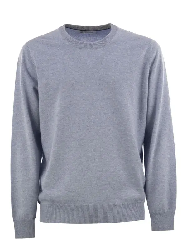 Brunello Cucinelli Crewneck Knitted Jumper - Gray